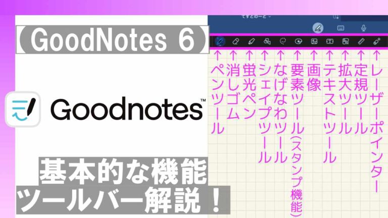 【GoodNotes 6】基本的な機能解説！ - DEAZ.Blog